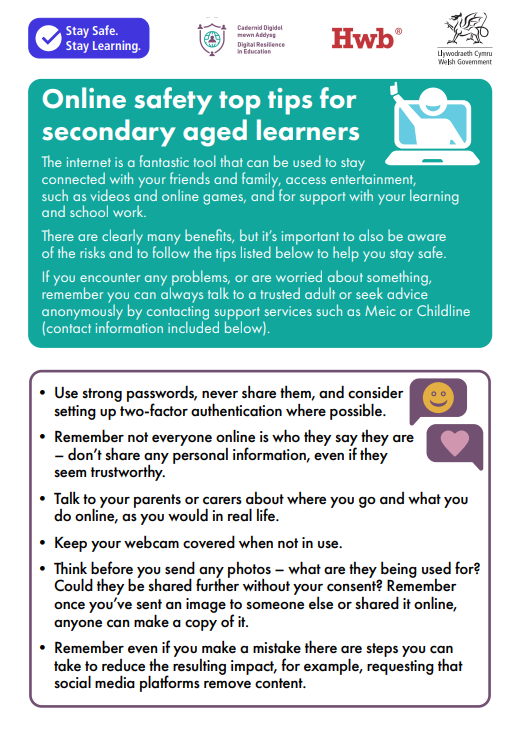Staying Safe Online - Cathays High School ¦ Ysgol Uwchradd Cathays